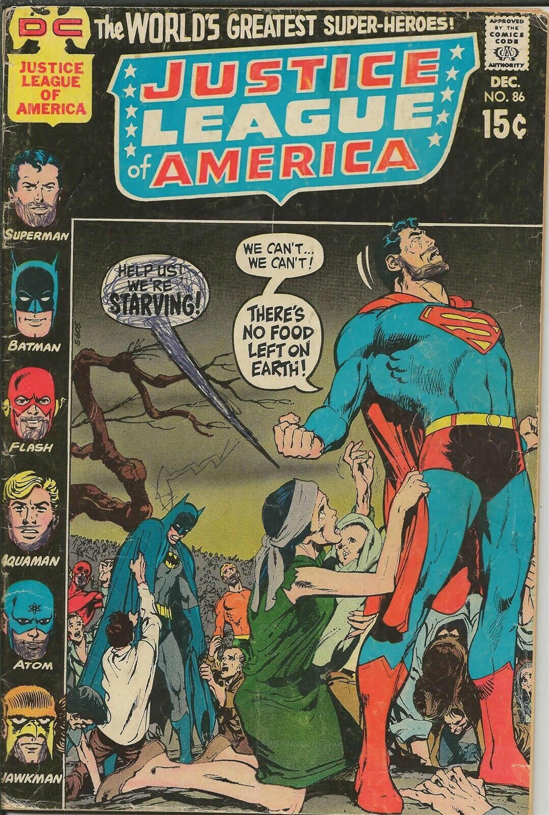 Justice League of America #86 ORIGINAL Vintage 1970 DC Comics Superman ...