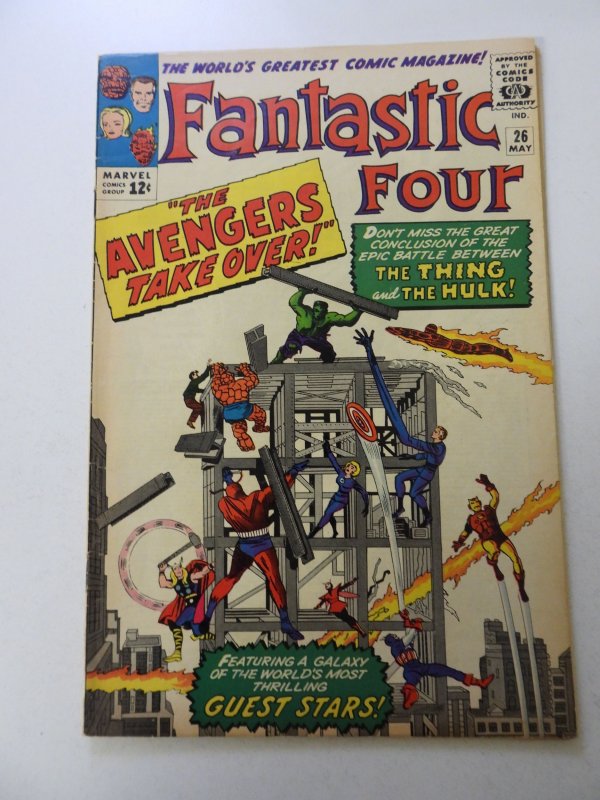 Fantastic Four #26 (1964) FN/VF condition "writing back cover" | Comic ...