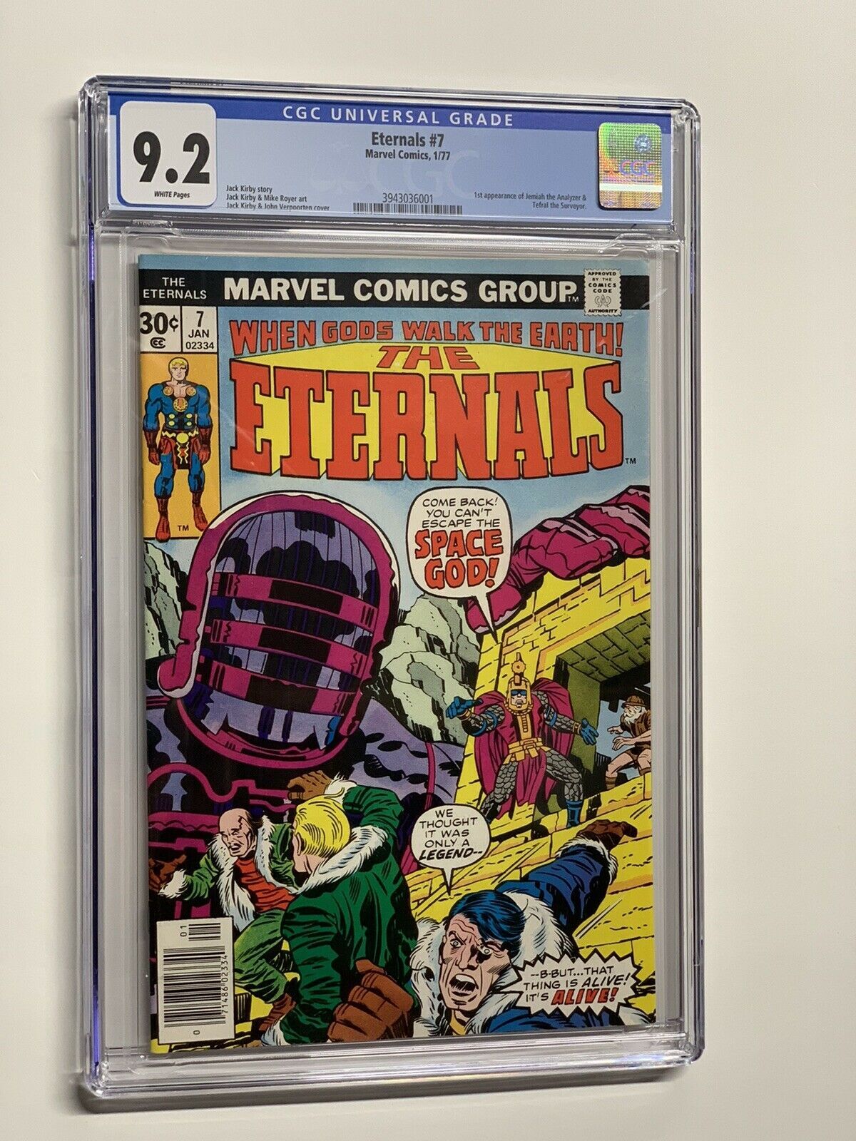 Eternals 7 cgc 9.2 white marvel 1977 | Comic Books - Bronze Age, Marvel ...