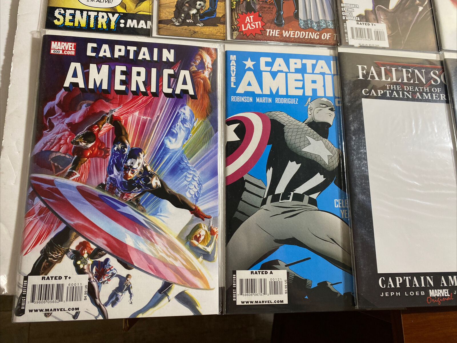 Captain America New Avengers Lot Blank Sketch Cover Fallen Son Sentry ...