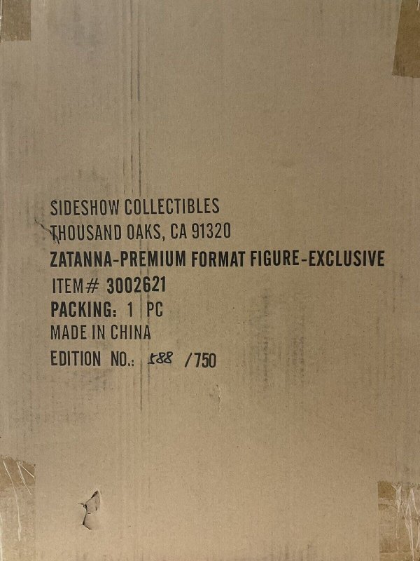 Zatanna Premium Format Figure Sideshow Exclusive Limited 588/750 Sealed ...