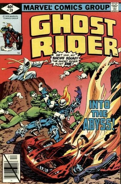 Ghost Rider (Vol. 1) #39 FN; Marvel | Michael Fleisher Suicide Squad ...