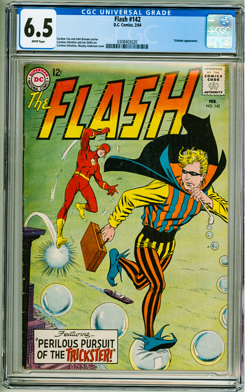 The Flash #142 (1964) CGC 6.5! White Pages! | Comic Books - Silver Age ...