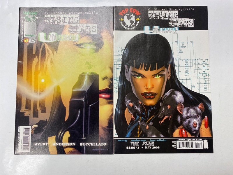 4 IMAGE comic book Rising Stars #1 3 Athena Inc. #5 Vanguard #1 36 KM10 ...