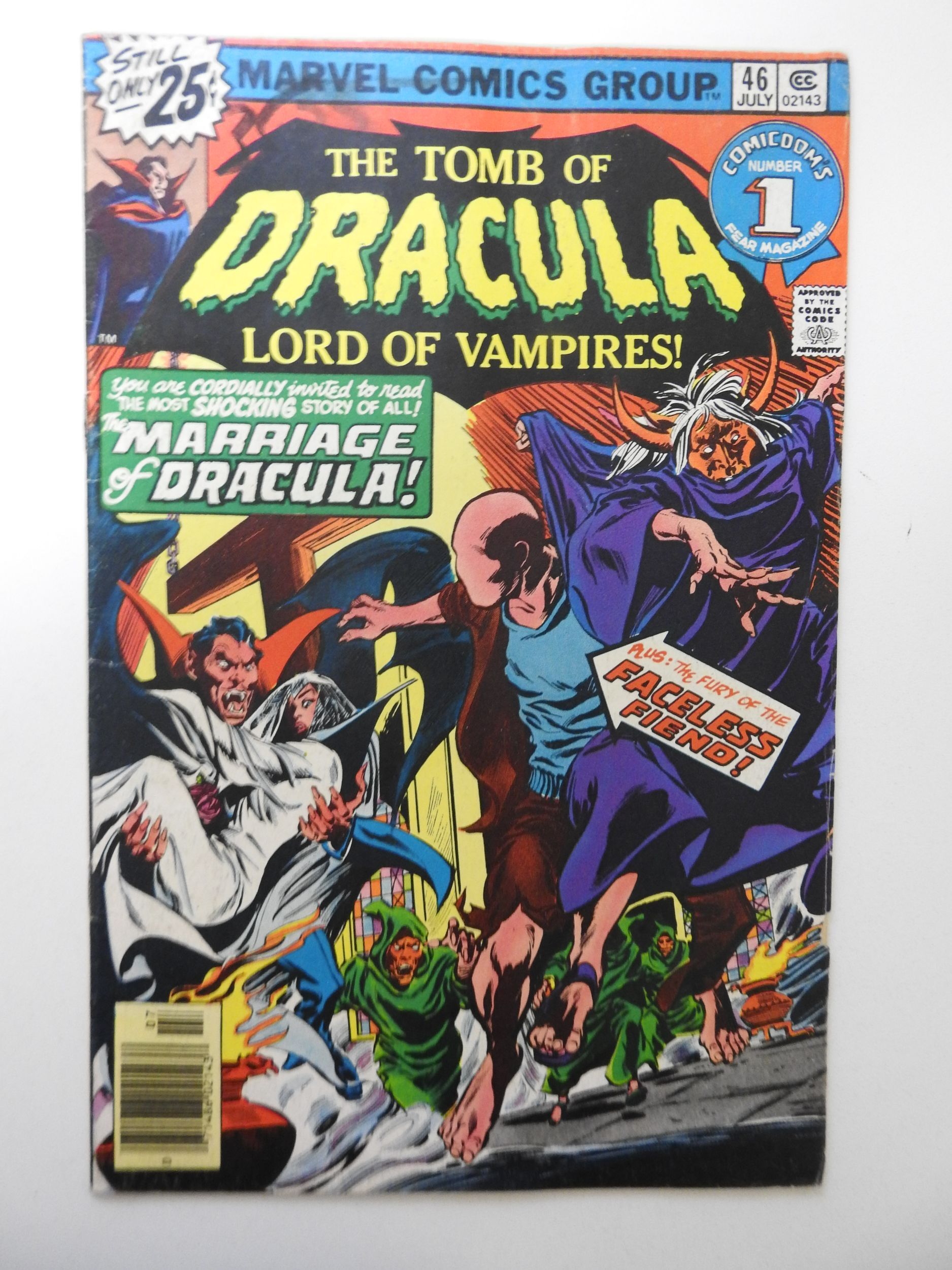Tomb of Dracula #46 (1976) VG Condition moisture stain, ink fc | Comic ...