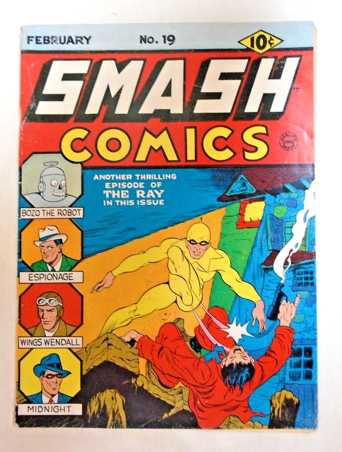 Smash Comics (1939) #19 Last Ray by Lou Fine + Eisner + Jack Cole ...