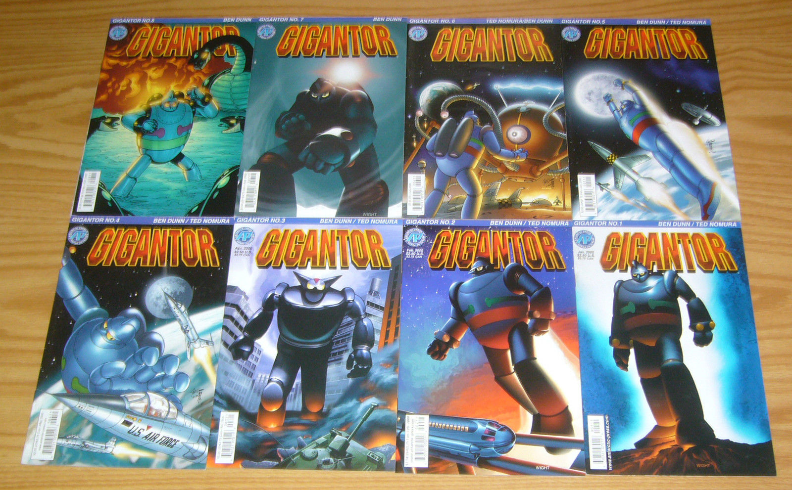 Gigantor #1-12 VF/NM complete series - ben dunn - antarctic press giant ...