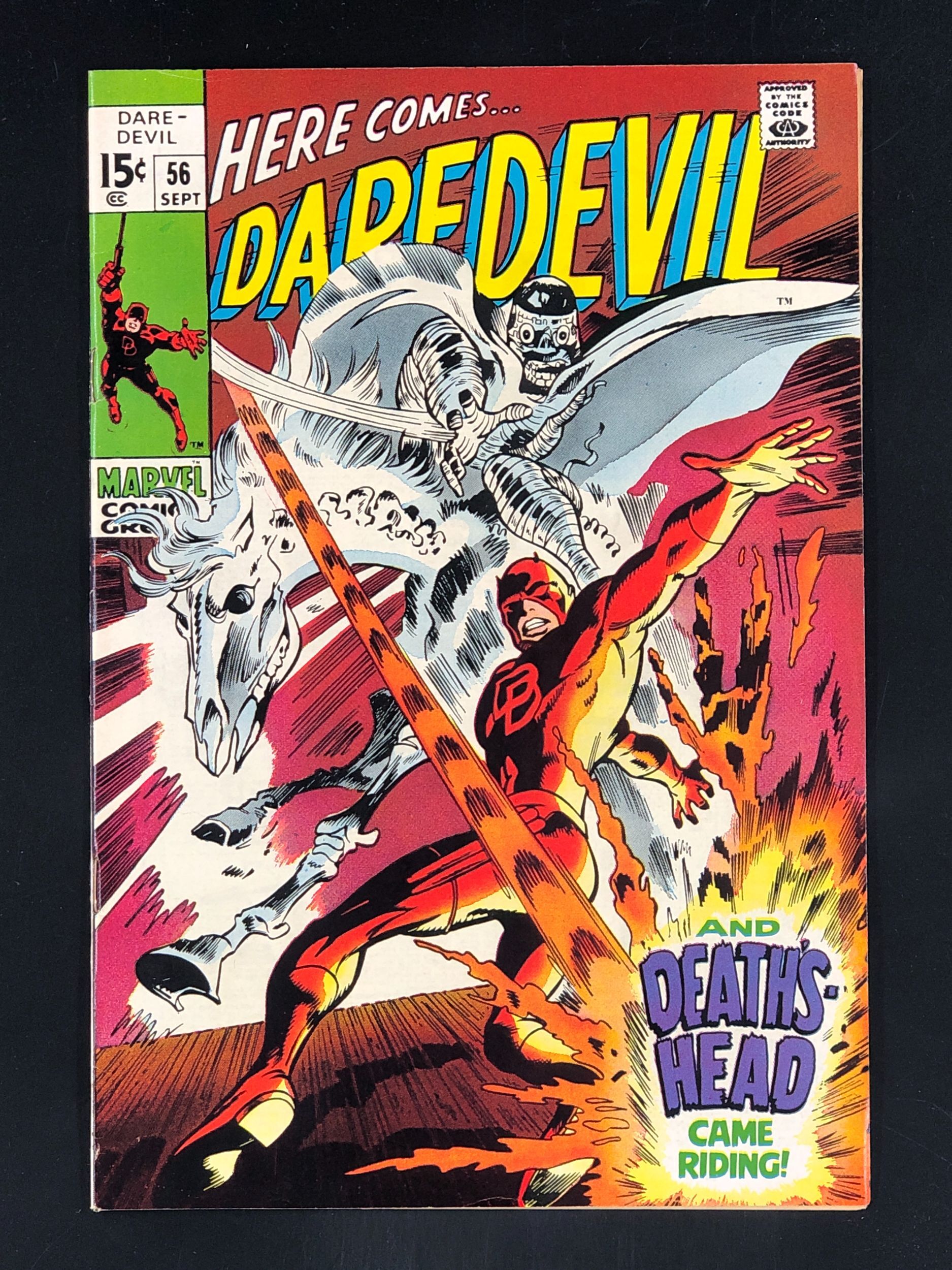 Daredevil #56 (1969) 1st Appearance of Death's Head, Paxton Page ...