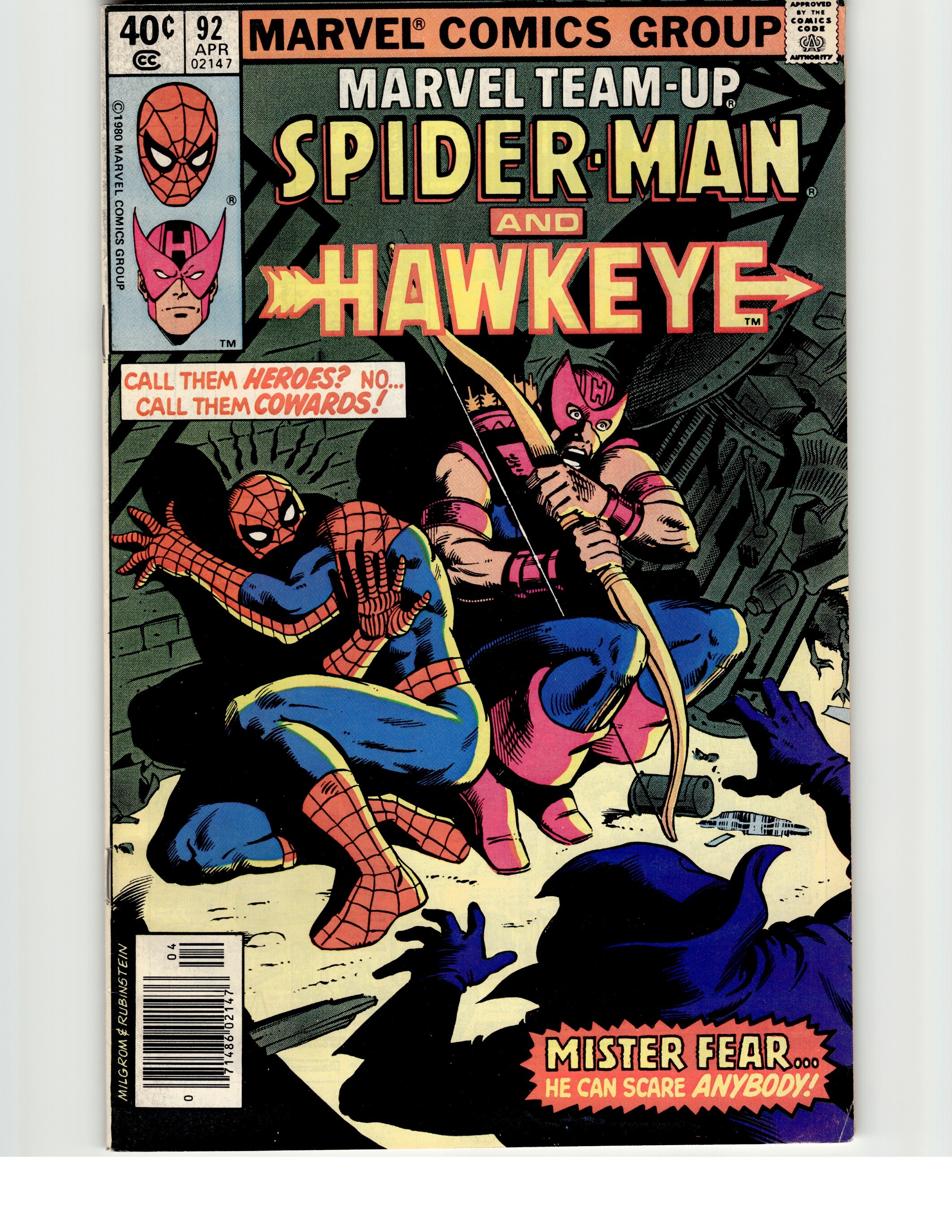 Marvel Team-Up #92 (1980) Hawkeye [Key Issue] | Comic Books - Bronze ...