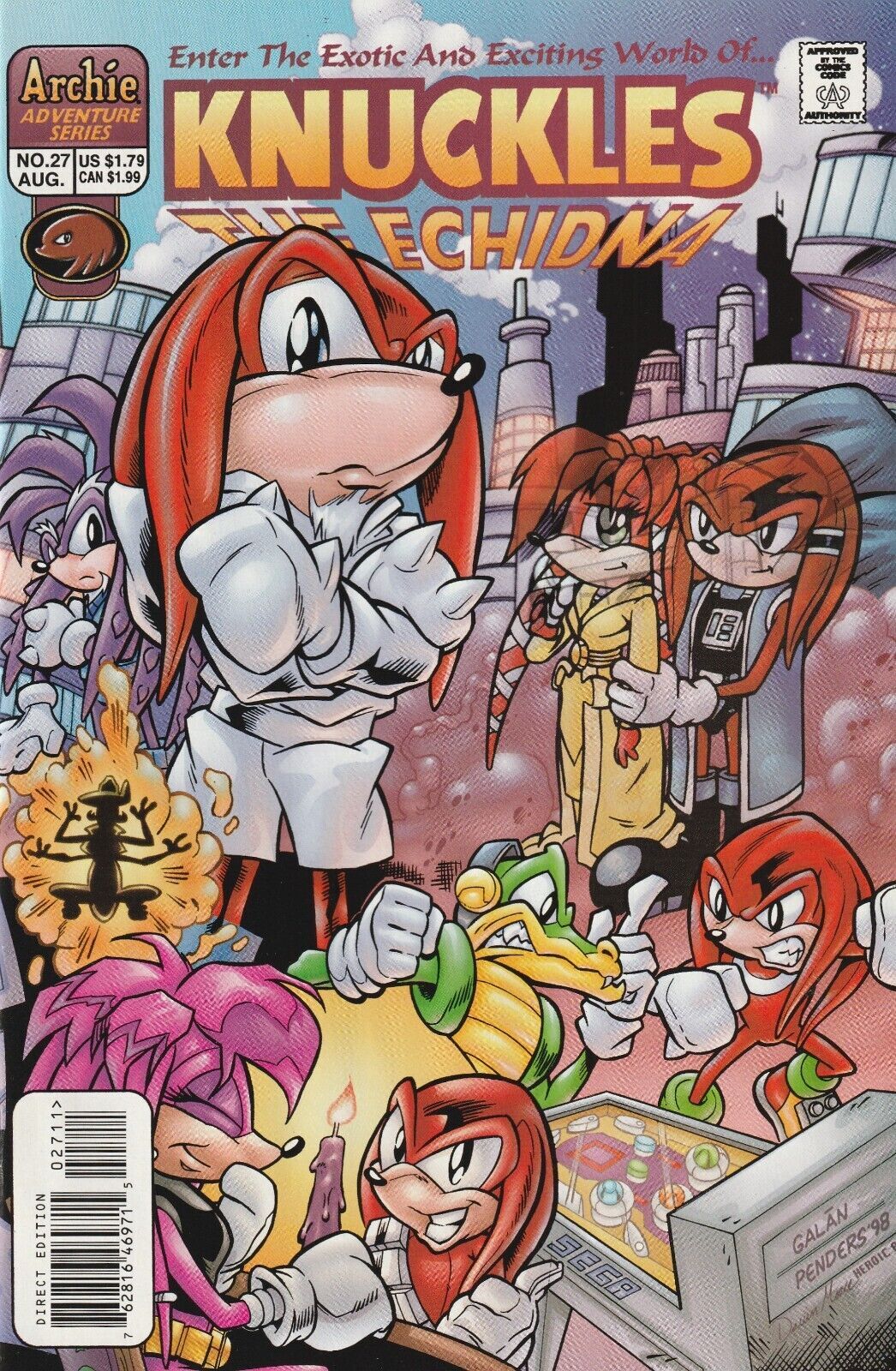 Knuckles The Echidna # 27 Cover A NM Archie Adventure Series 1999 [A7 ...