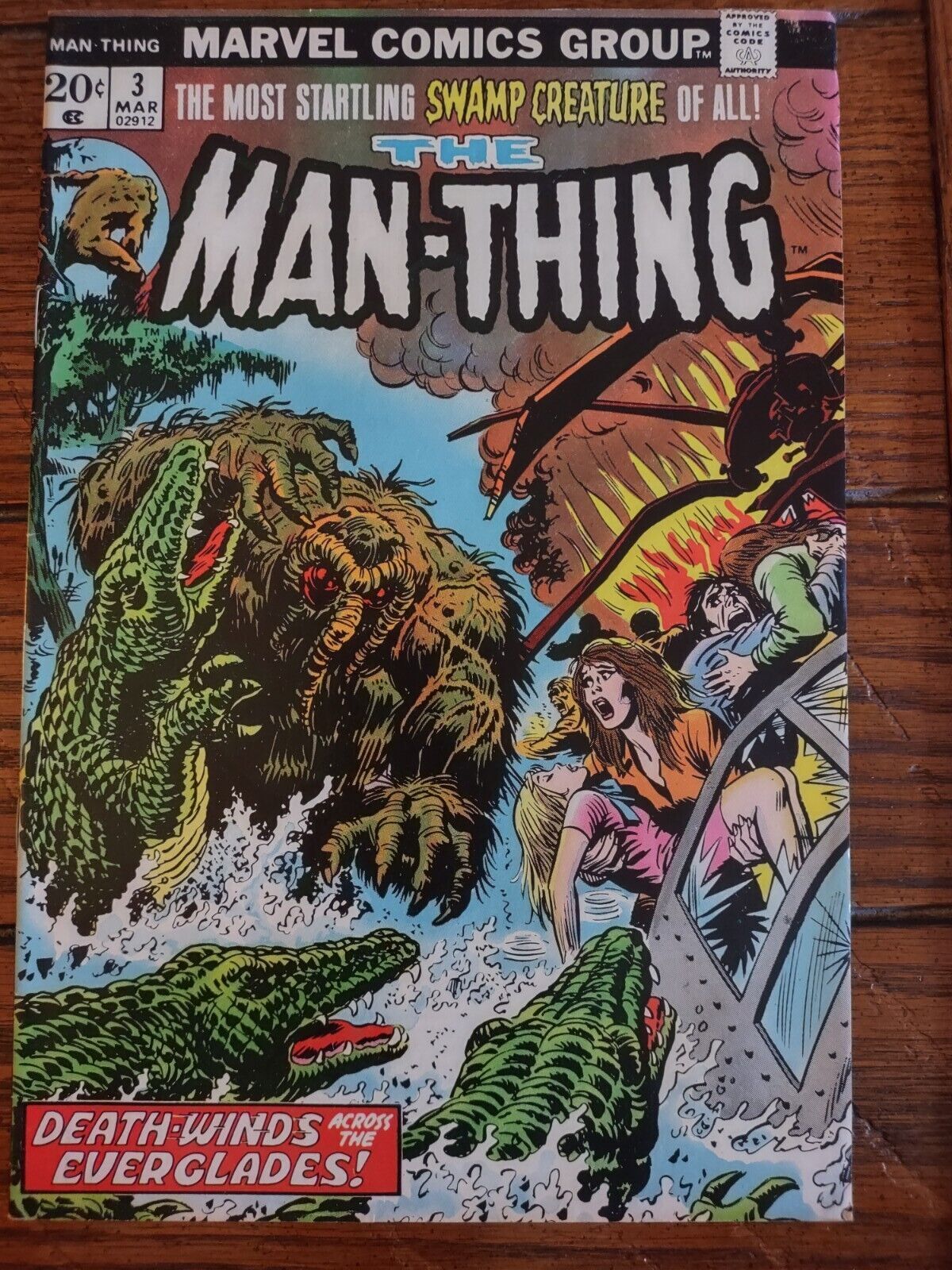 THE MAN-THING #3 VF- 7.5 Early Man-Thing 1st appearance of Foolkiller ...