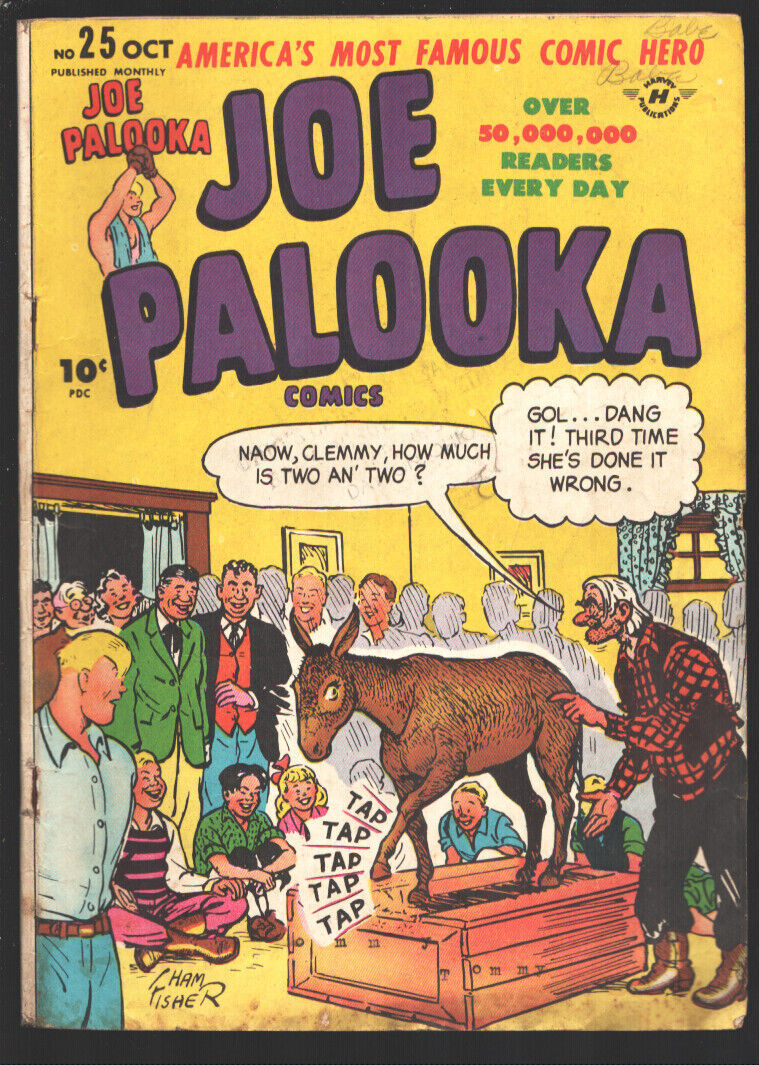 Joe Palooka #25 1948-Flying Fool by Bob Powell-Black Cat text story ...
