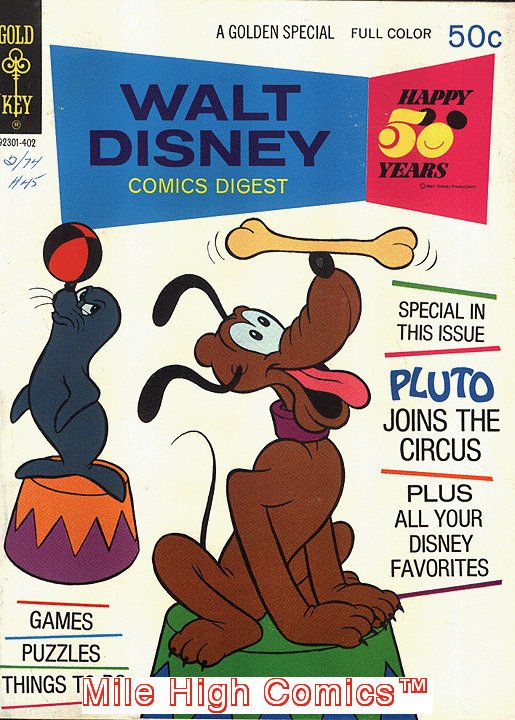 WALT DISNEY COMICS DIGEST (1968 Series) #45 Very Good Comics Book ...