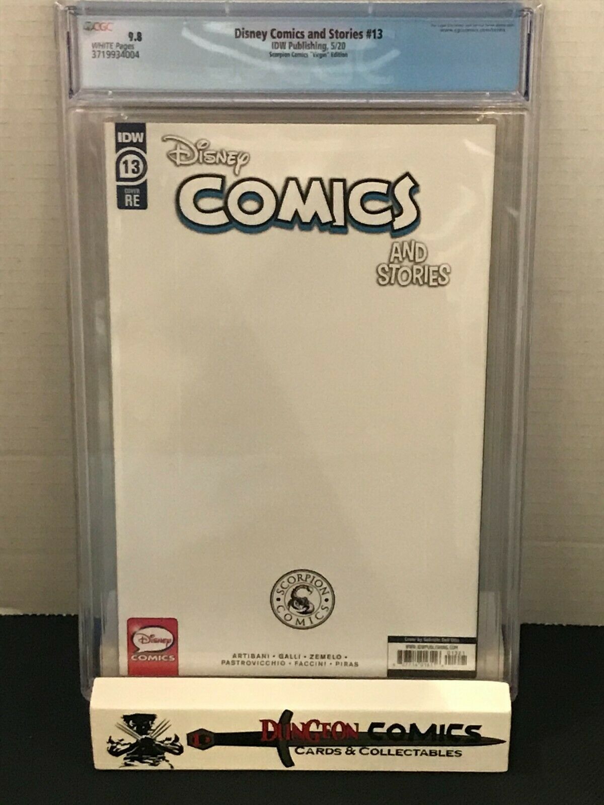 Disney Comics and Stories # 13 Scorpion Comics Virgin CGC 9.8 Mickey ...