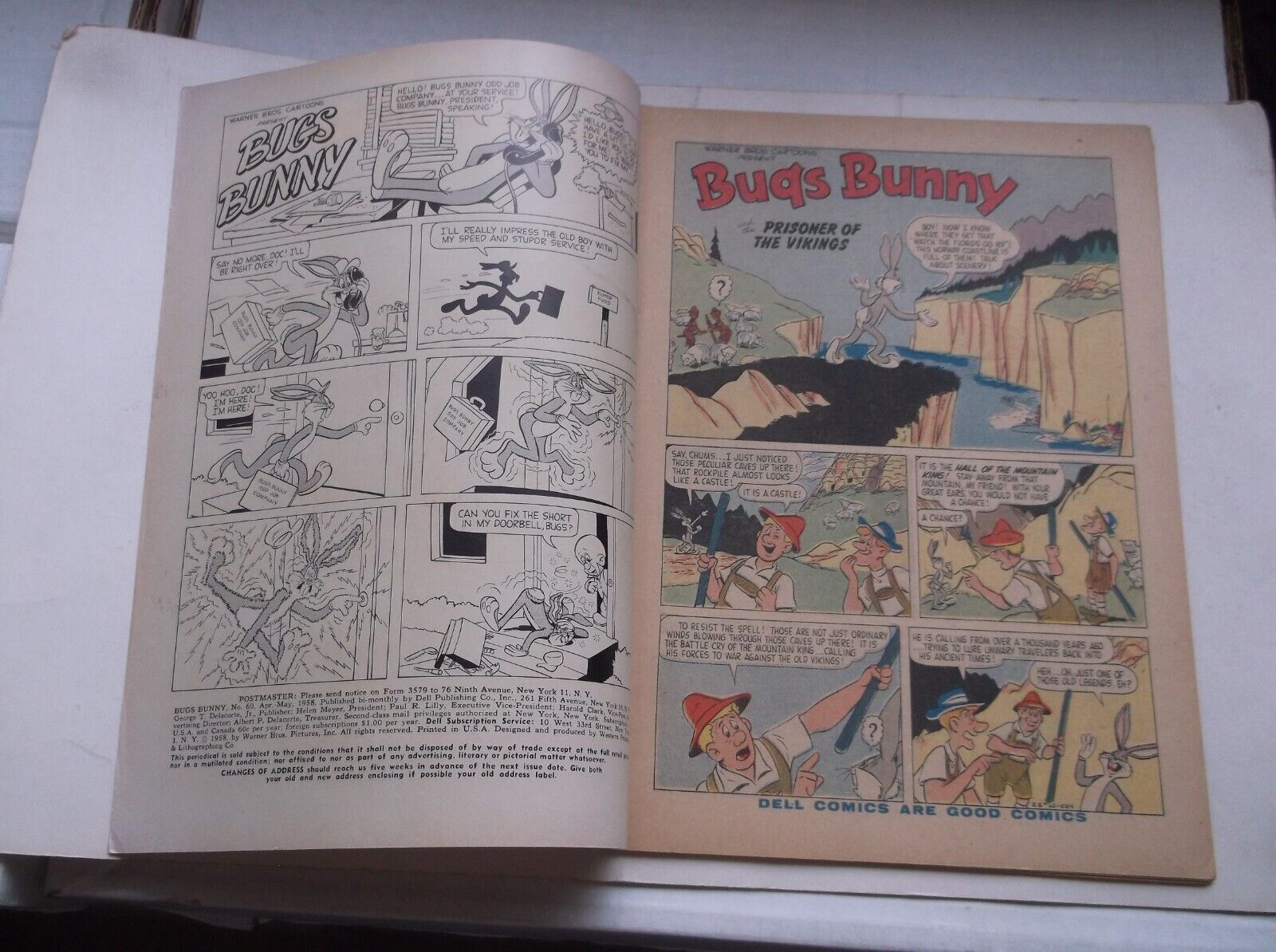 Dell Comic: Bugs Bunny #40, Feat: Tweety & Sylvester/Elmer Fudd, 1958, FN+ (6.5) | Comic Books ...