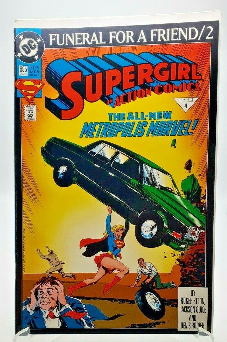Action Comics #685 (1938 series) Supergirl, Funeral for a Friend (1993 ...