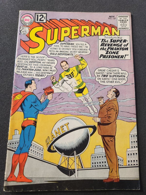 Superman #157 (1962) FN+ | Comic Books - Silver Age, DC Comics ...