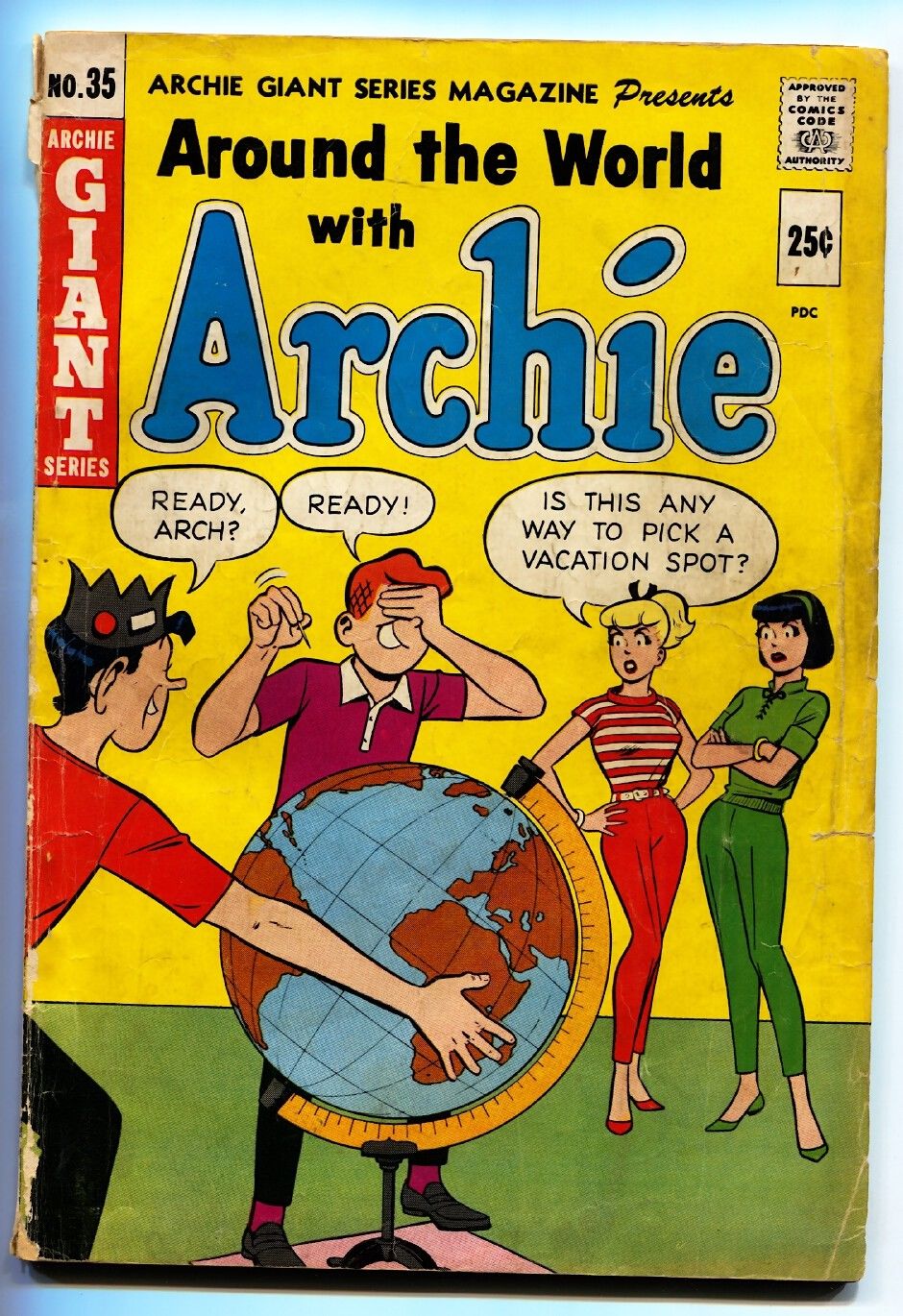 Archie Giant Series #35 1965-Jughead-Betty Veronica-Globe Cover | Comic ...