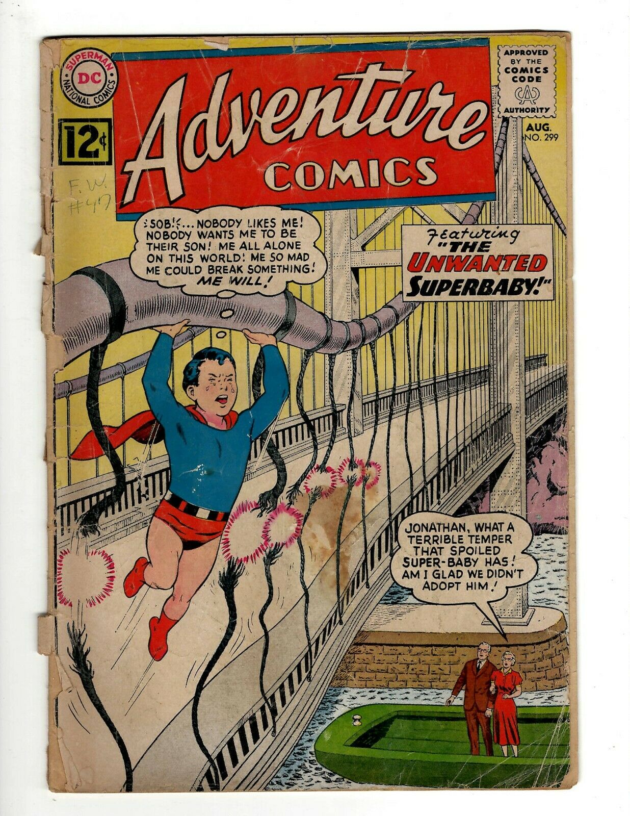 Adventure Comics # 299 VG- DC Silver Age Comic Book Superboy Superman ...
