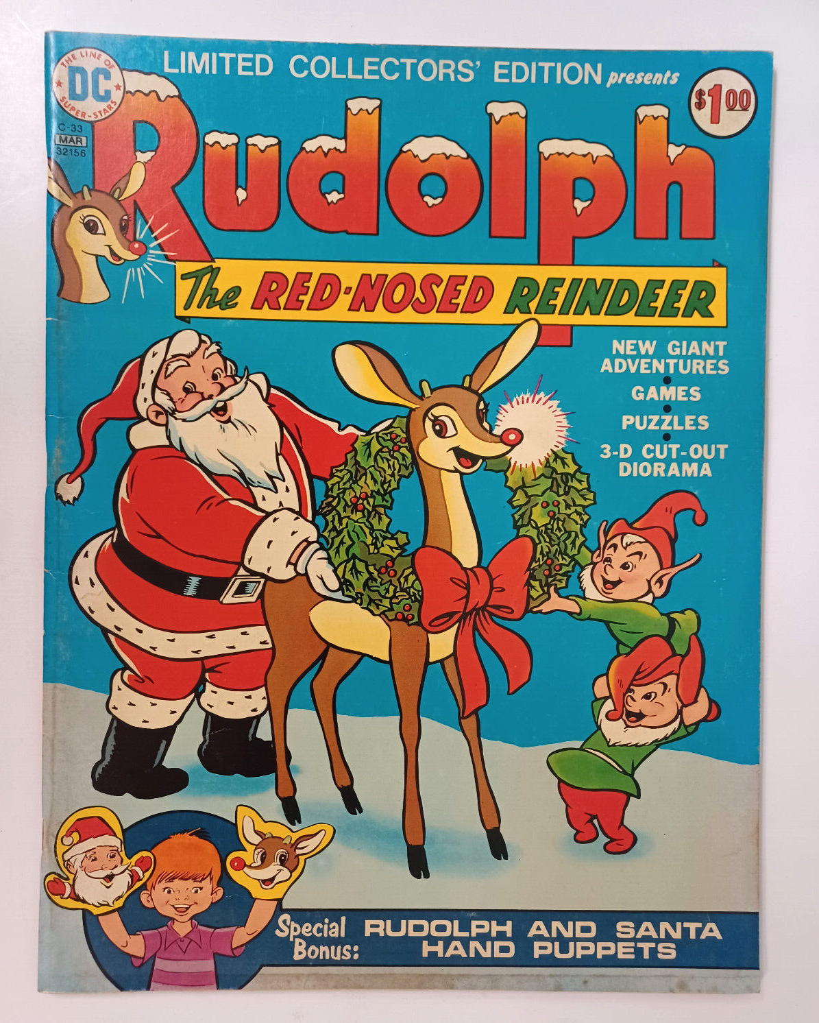 Rudolph Red-Nosed Reindeer Treasury Edition C-33- 10x14" Oversized ...