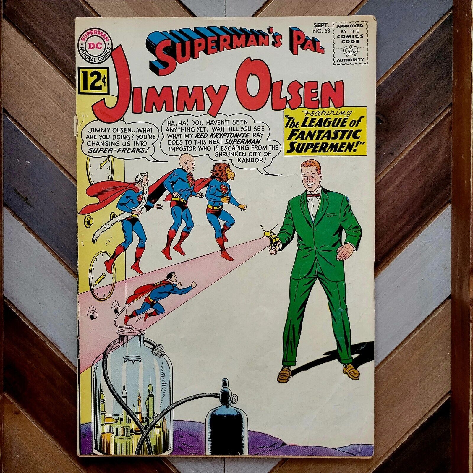 SUPERMANS PAL JIMMY OLSEN #63 GD/VG (DC 1962) League Of Super-Villains ...