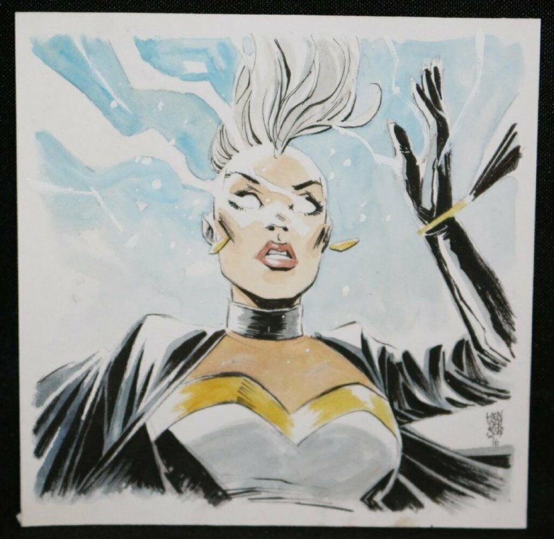 Storm from X-Men Small Sized Painted Art Commission - art by Mike ...