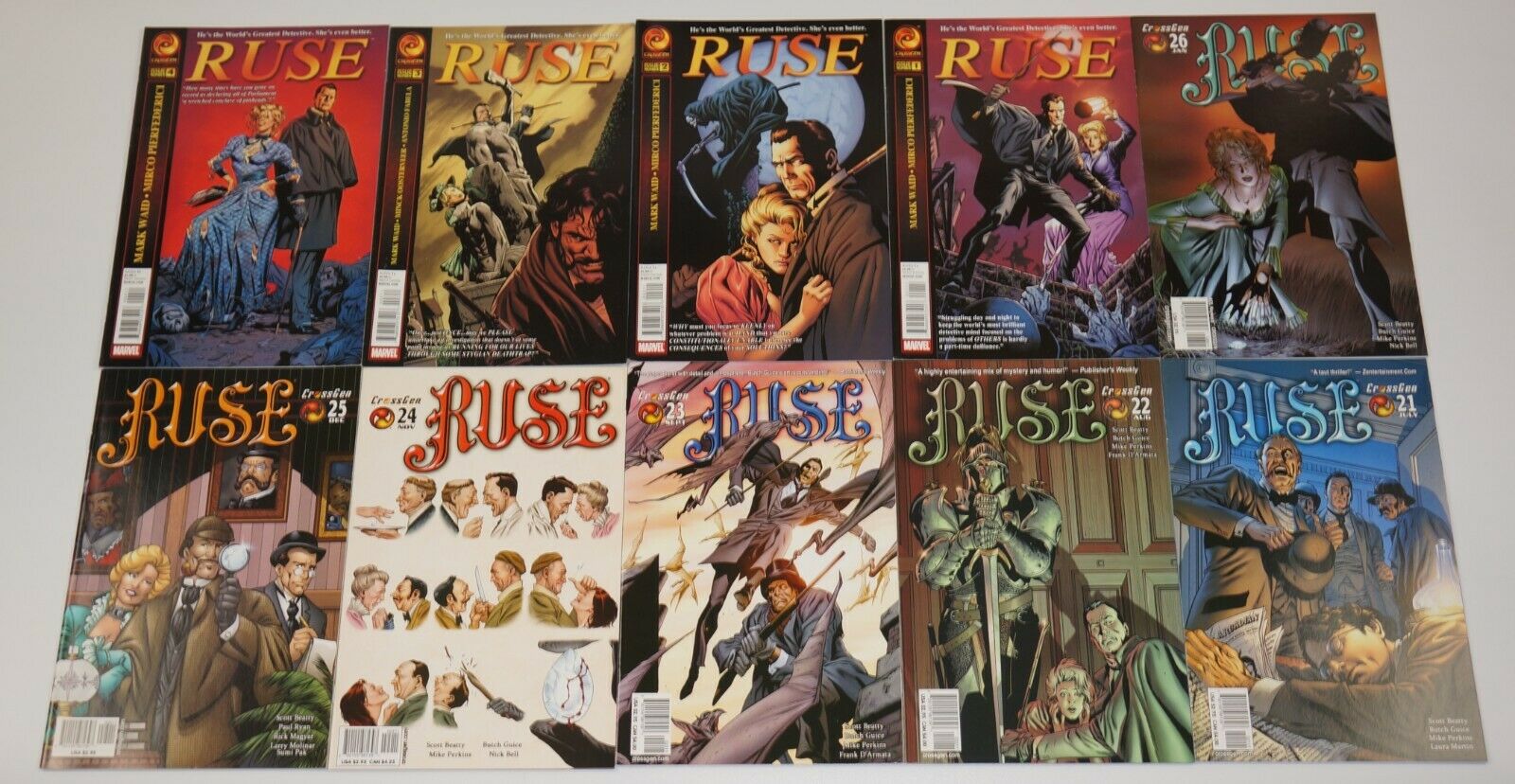 Ruse #1-26 VF/NM complete series + vol. 2 #1-4 comics for sherlock ...
