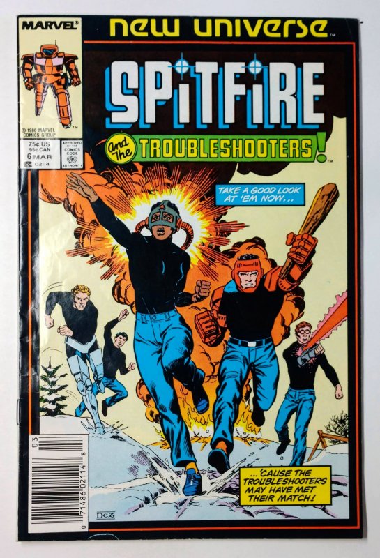 Spitfire and the Troubleshooters #6 (VG/FN, 1987) NEWSSTAND | Comic ...