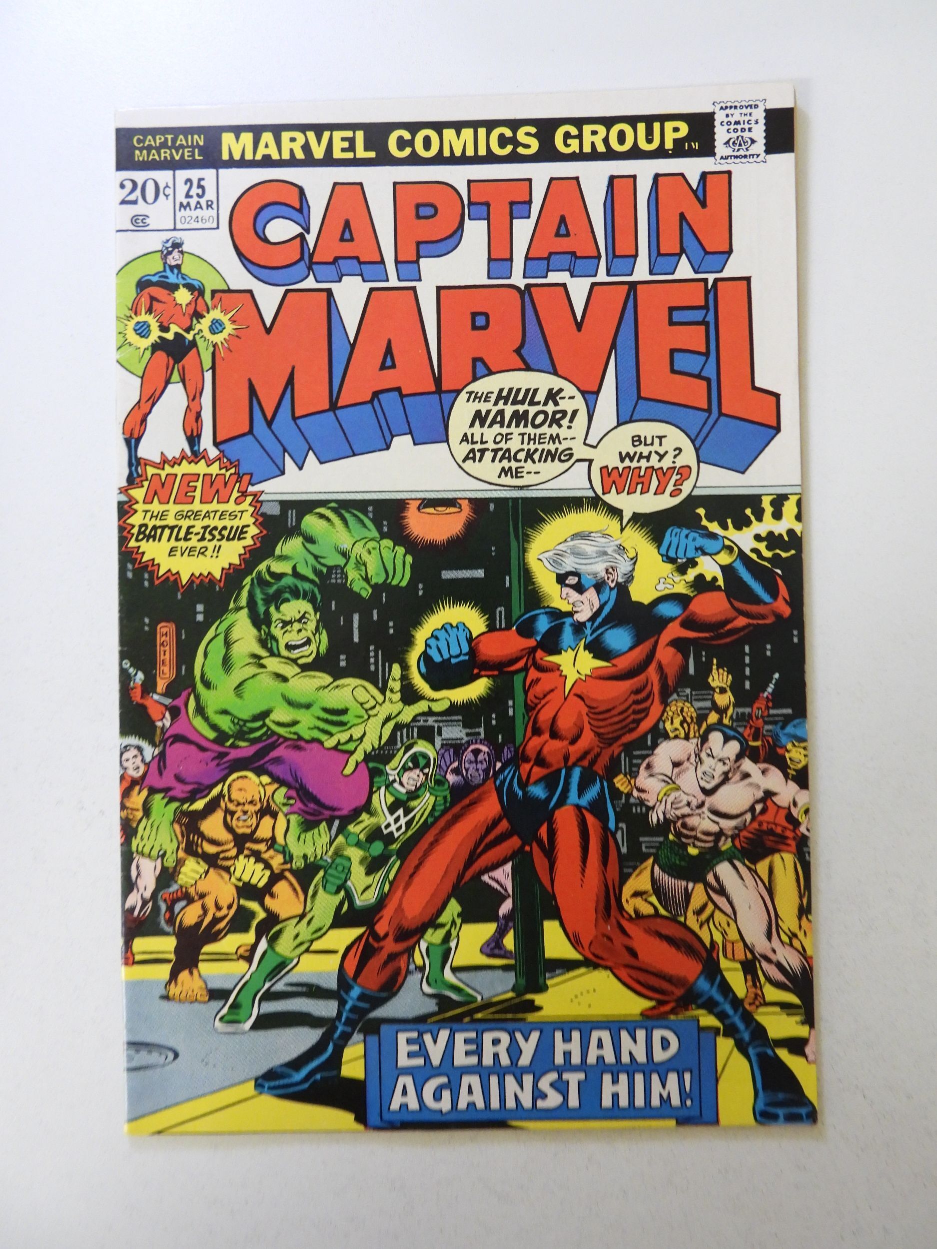 Captain Marvel #25 (1973) FN- condition | Comic Books - Bronze Age ...