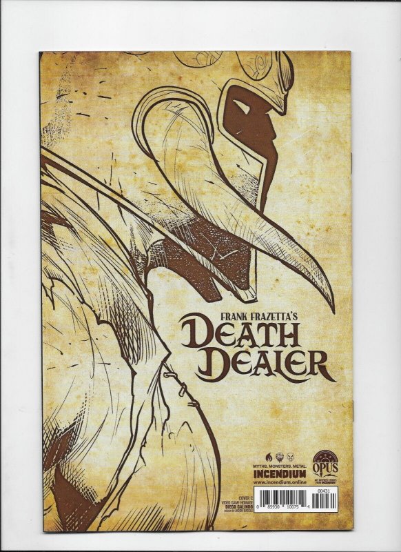 Frank Frazetta Death Dealer #4 Opus Comics 2022 Diego Galindo 1:5 Vari ...