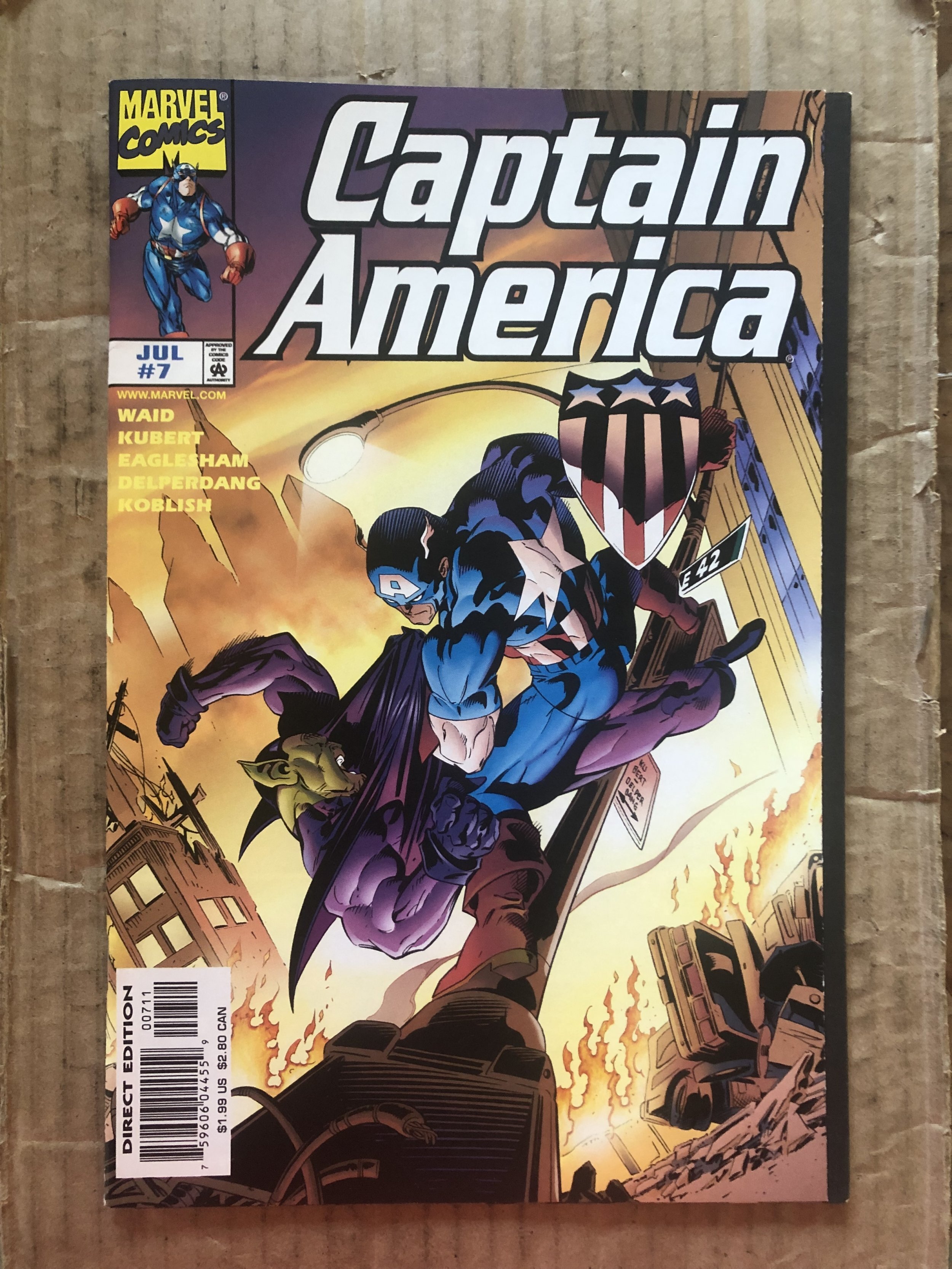 Captain America #7 Direct Edition (1998) | Comic Books - Modern Age ...