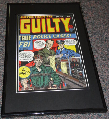 Justice Traps the Guilty Comics #8 Framed 9x12 Cover Poster Photo Jack ...