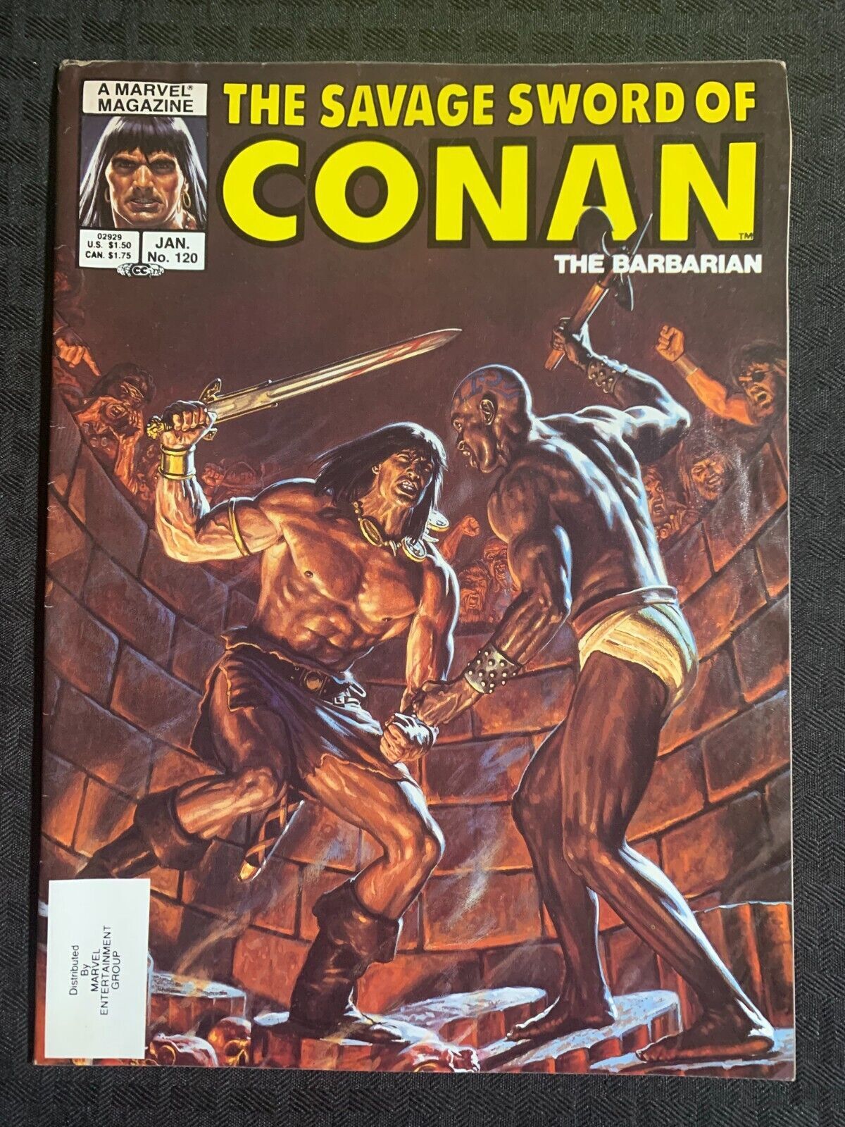 1986 SAVAGE SWORD OF CONAN Magazine #120 VG- 3.5 Bob Larkin Cover ...