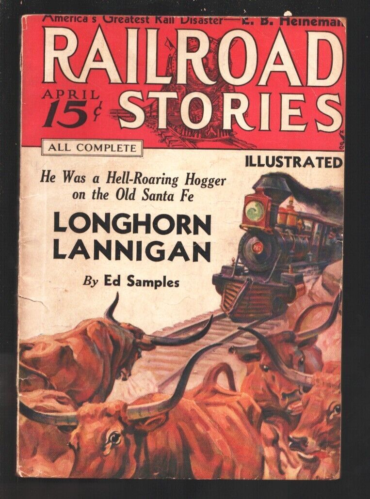Railroad Stories 4/1935-Munsey-Pulp fiction & fact-"America's Greatest ...