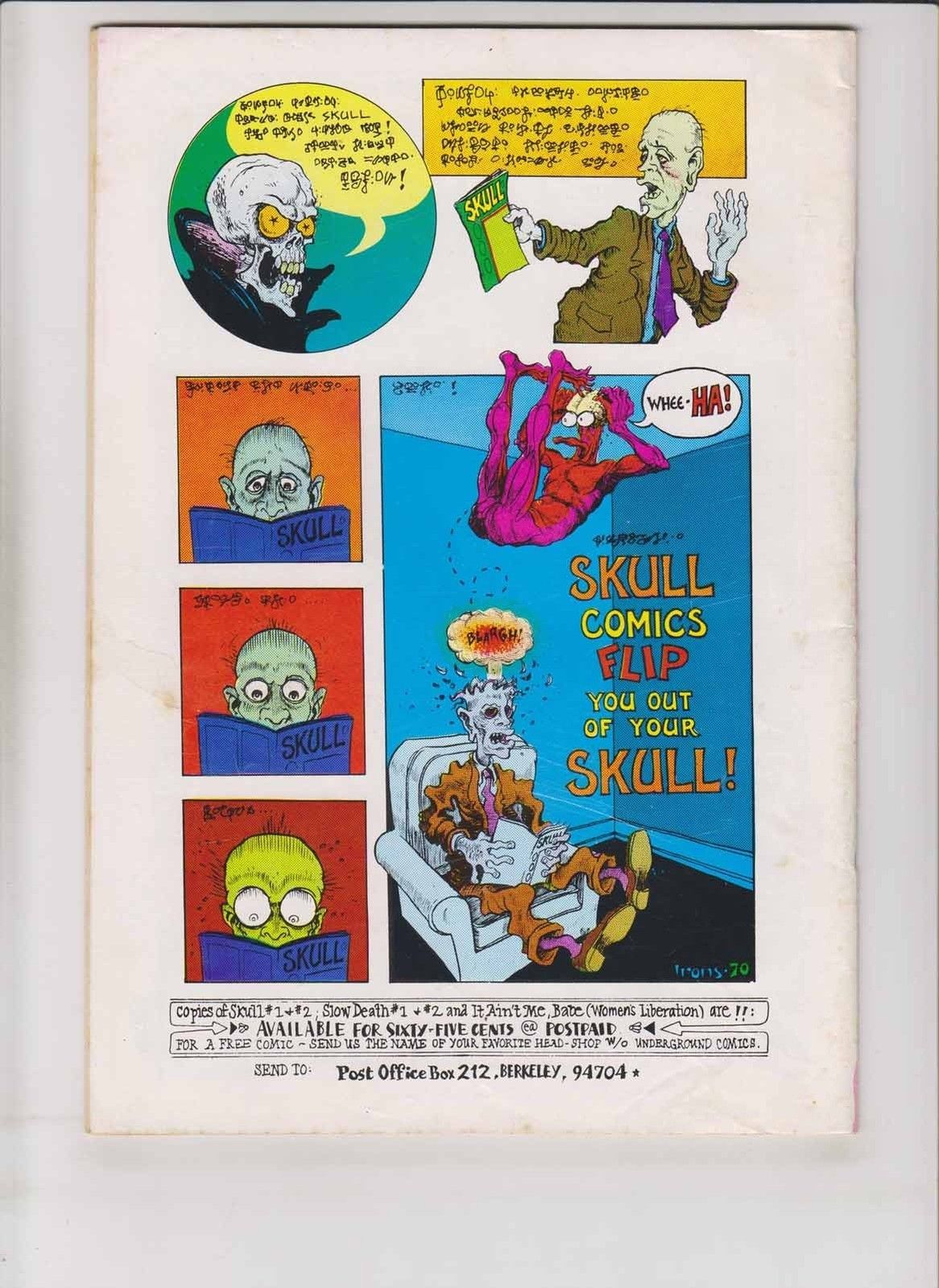 Skull Comics #2 FN/VF (7th) print - greg irons richard corben ...