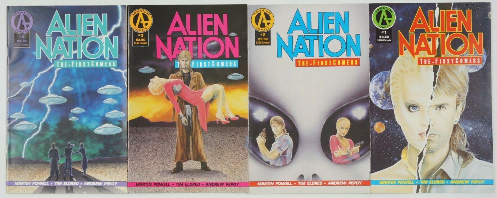 Alien Nation: the Firstcomers #1-4 VF complete series based on tv show ...