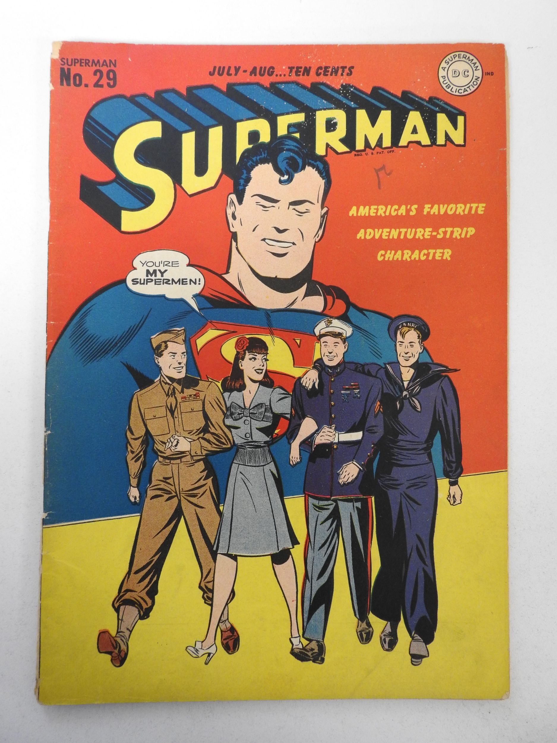 Superman #29 (1944) VG/FN Condition! 1/2 in cumulative spine split, pencil fc | Comic Books ...