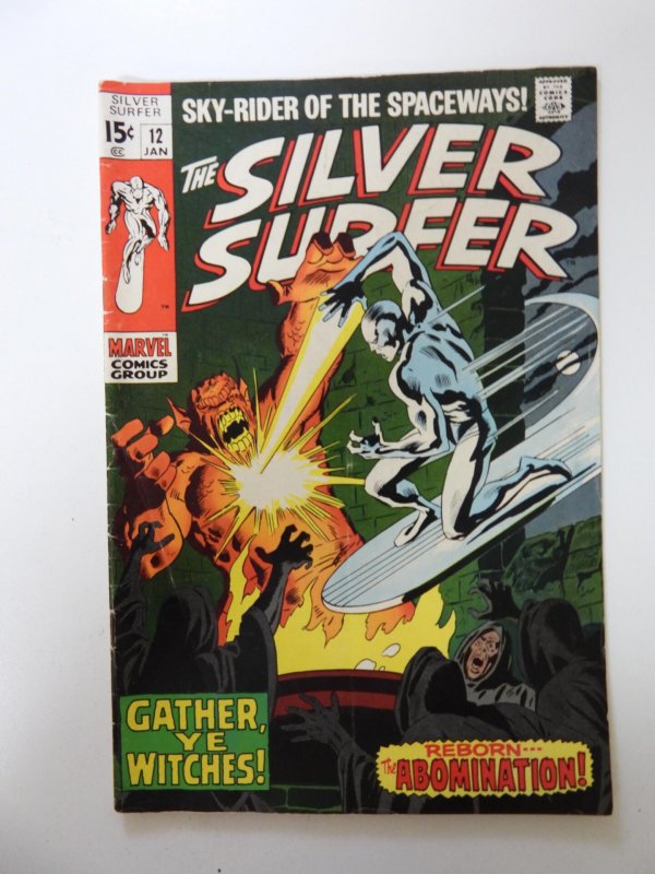 The Silver Surfer #12 (1970) VG+ condition "ink on back cover" | Comic ...