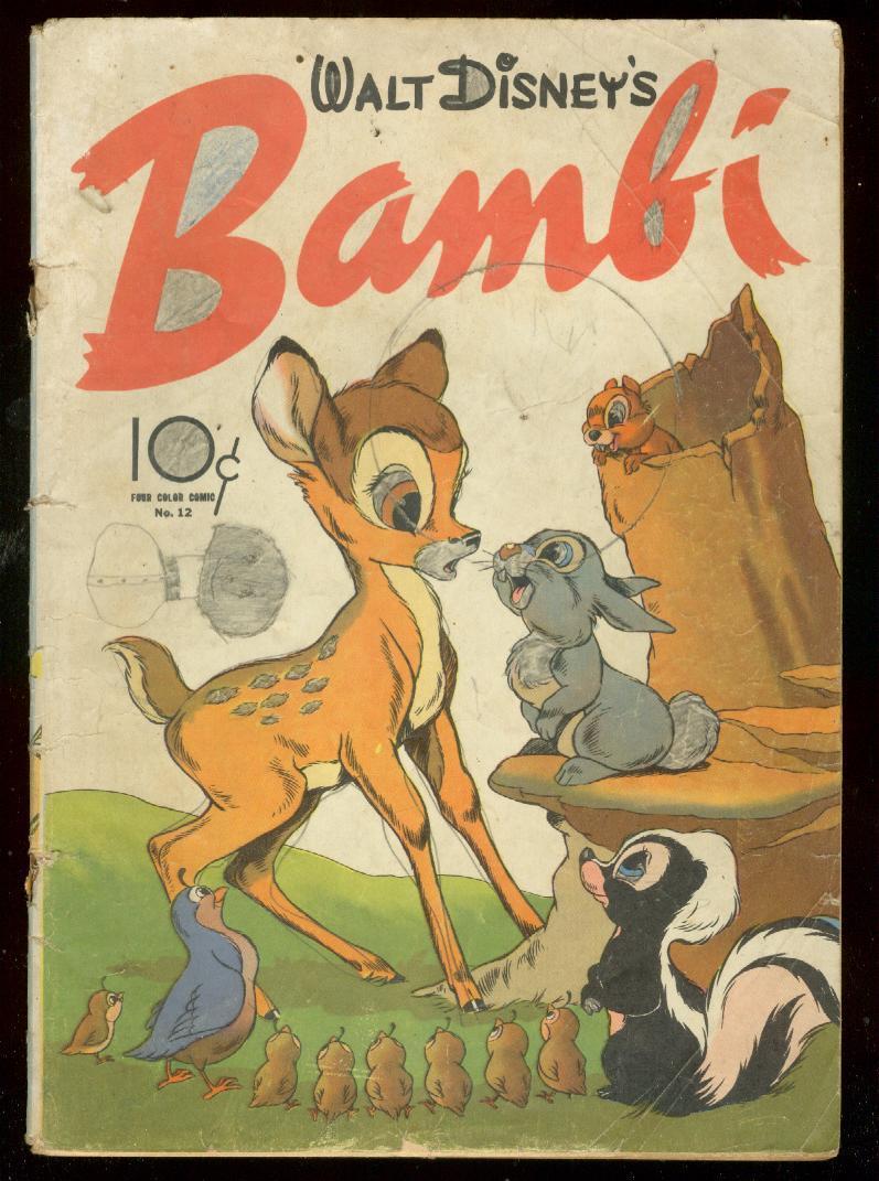 Bambi-Dell Four Color Comics #12 1942--Walt Disney Film G | Comic Books ...