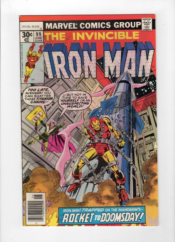 Iron Man #99 (Jun 1977, Marvel) - Very Fine | Comic Books - Modern Age ...