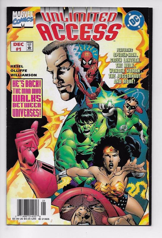 Unlimited Access #1 - Spider-Man / Hulk / Wonder Woman (DC/Marvel, 1997 ...