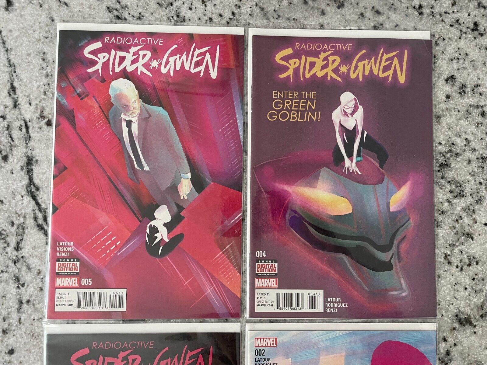 4 Spider-Gwen Marvel Comic Books # 2 3 4 5 NM Radioactive Spider-Man 12 ...