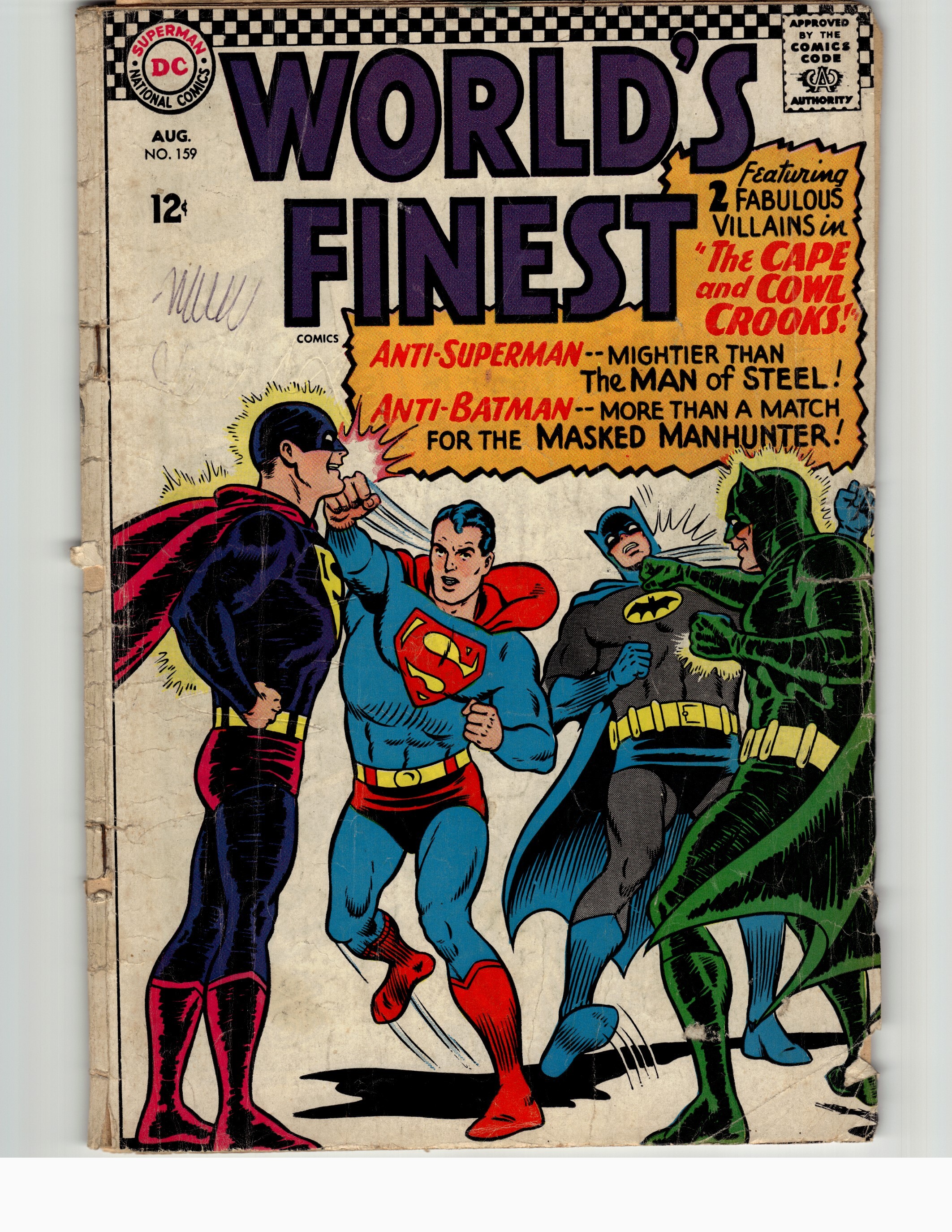 World's Finest Comics #159 (1966) Superman | Comic Books - Silver Age ...