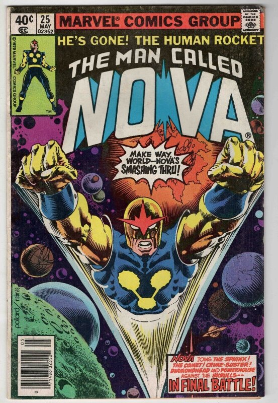 Nova #25 VINTAGE 1979 Marvel Comics Last Issue | Comic Books - Bronze Age, Marvel, Nova, Horror ...