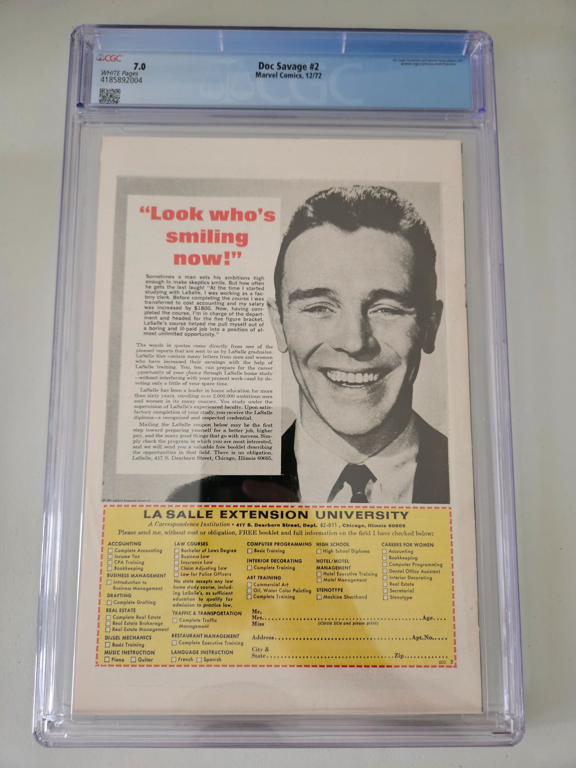 Doc Savage 2 CGC 7.0 Jim Steranko cover white pages (1972) | Comic Books - Bronze Age, Marvel ...