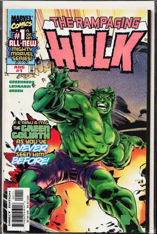 Rampaging Hulk #1 (1998) Hulk | Comic Books - Modern Age, Marvel ...