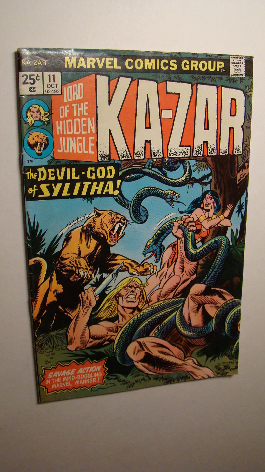 Ka-Zar 11 *Solid Copy* VS Sylitha Savage Land 1974 Zabu | Comic Books ...