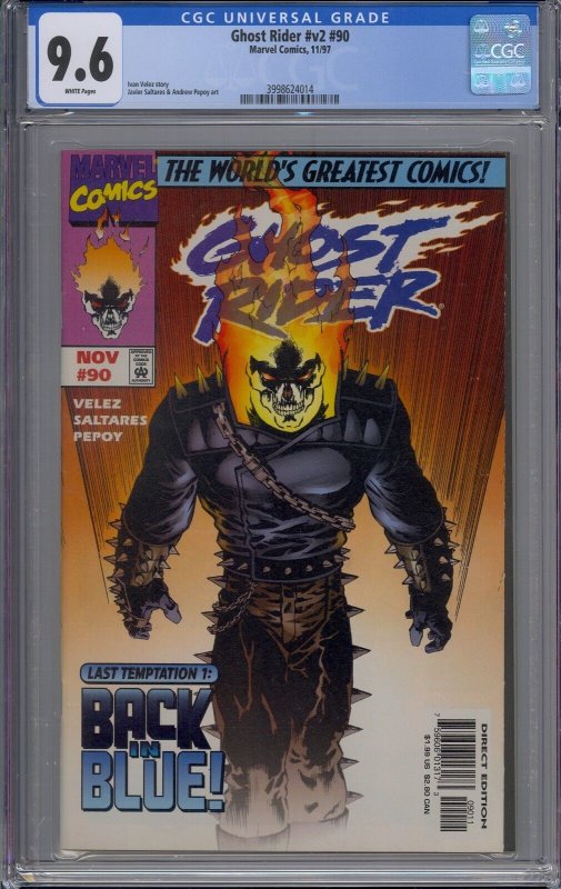 Ghost Rider V2 #90 CGC 9.6 HTF LOW Print RUN | Comic Books - Modern Age ...