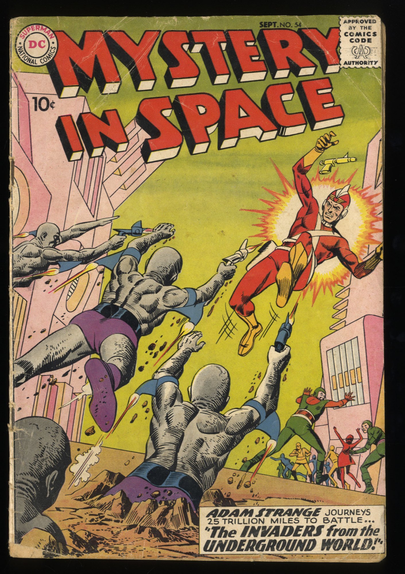 Mystery In Space #54 GD+ 2.5 2nd Adam Strange in title! | Comic Books ...