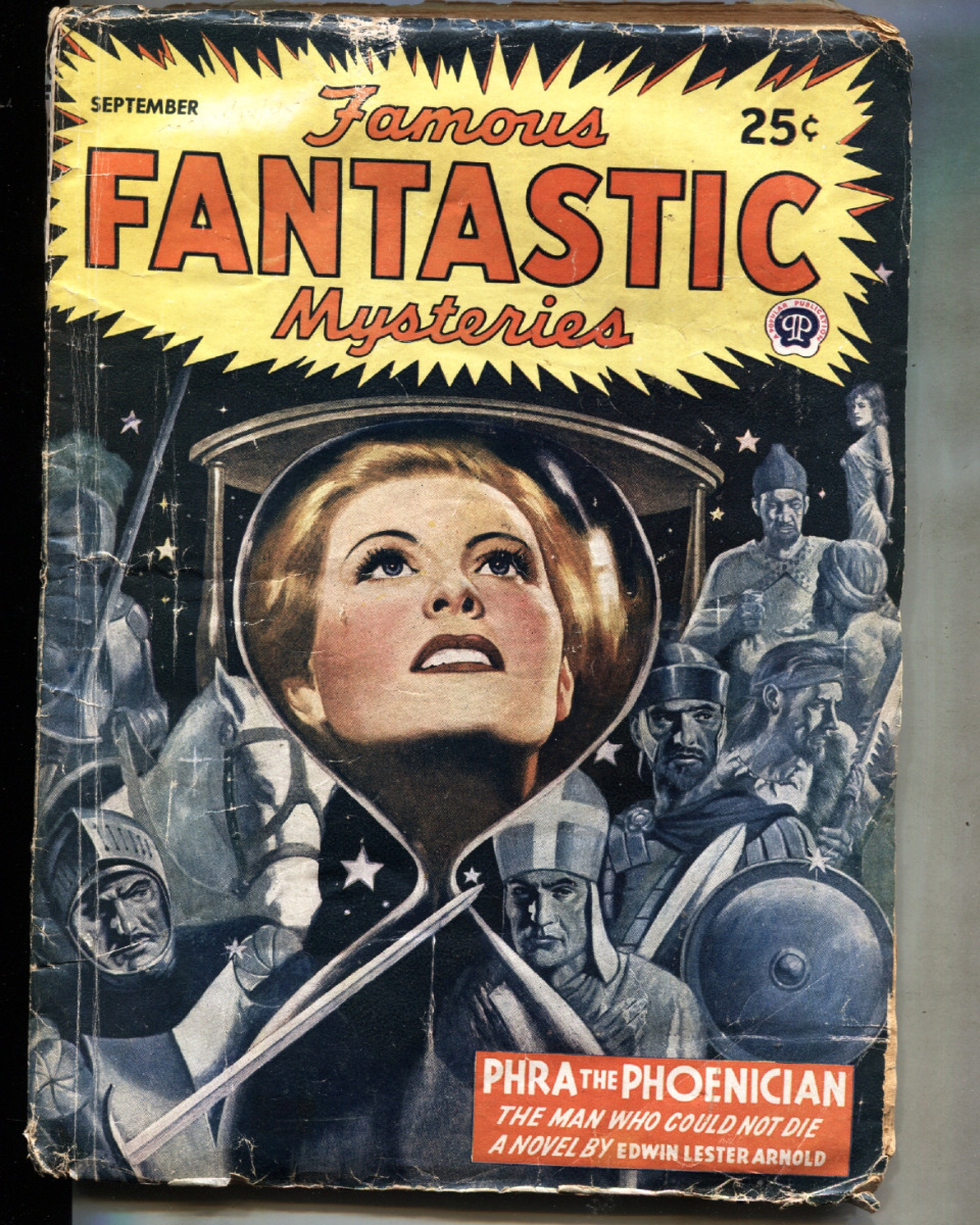 Famous Fantastic Mysteries--9/1945--Edwin Lester Arnold--Pulp Magazine ...